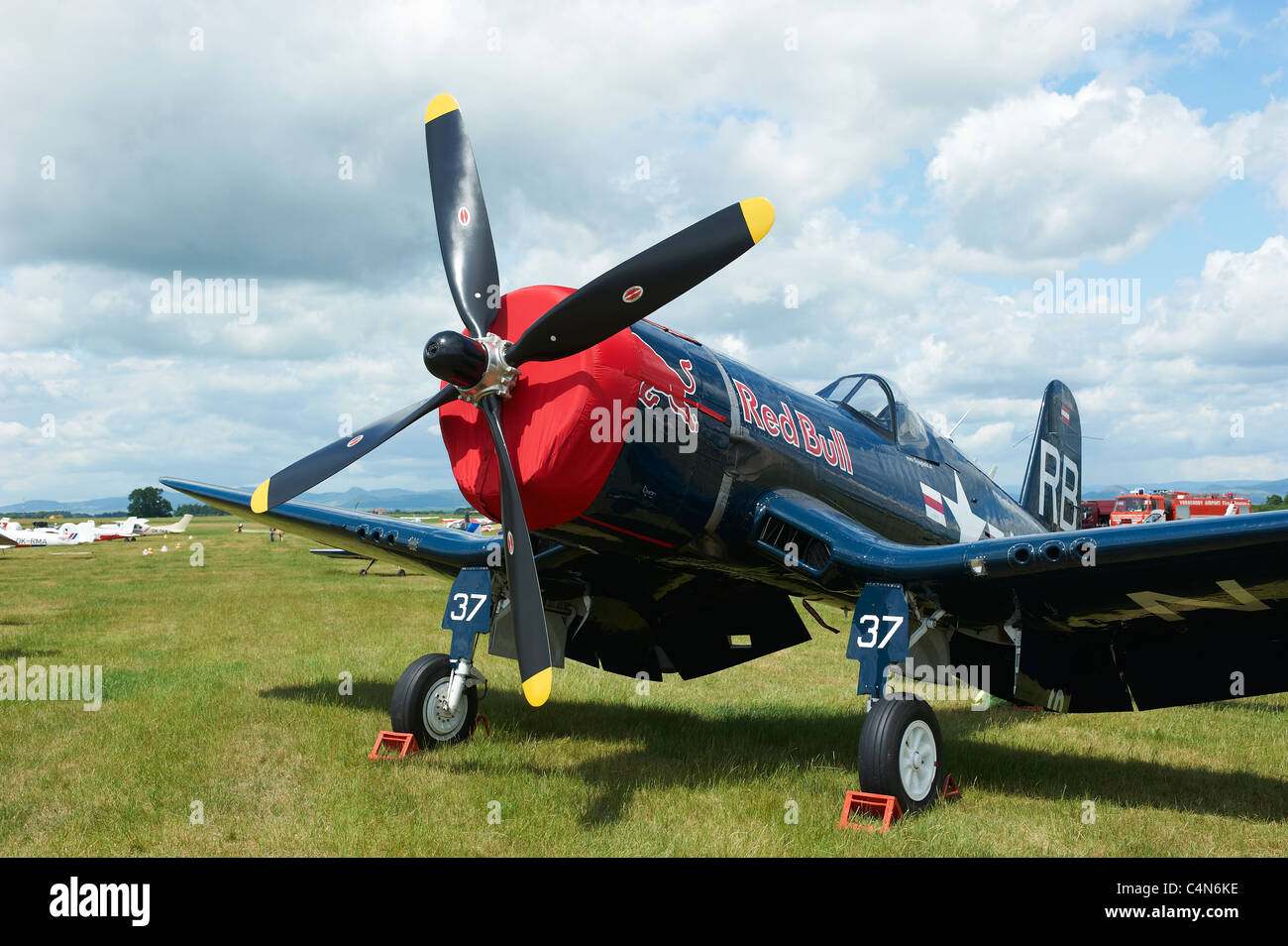 Chance Vought F4U-4 Corsair Flying Bulls Red Bull MEMORIAL AIR SHOW ...