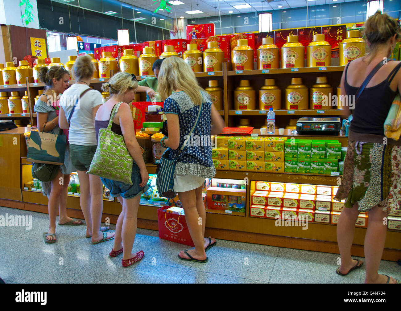 Beijing China Tea Shop On High Resolution Stock Photography and Images ...