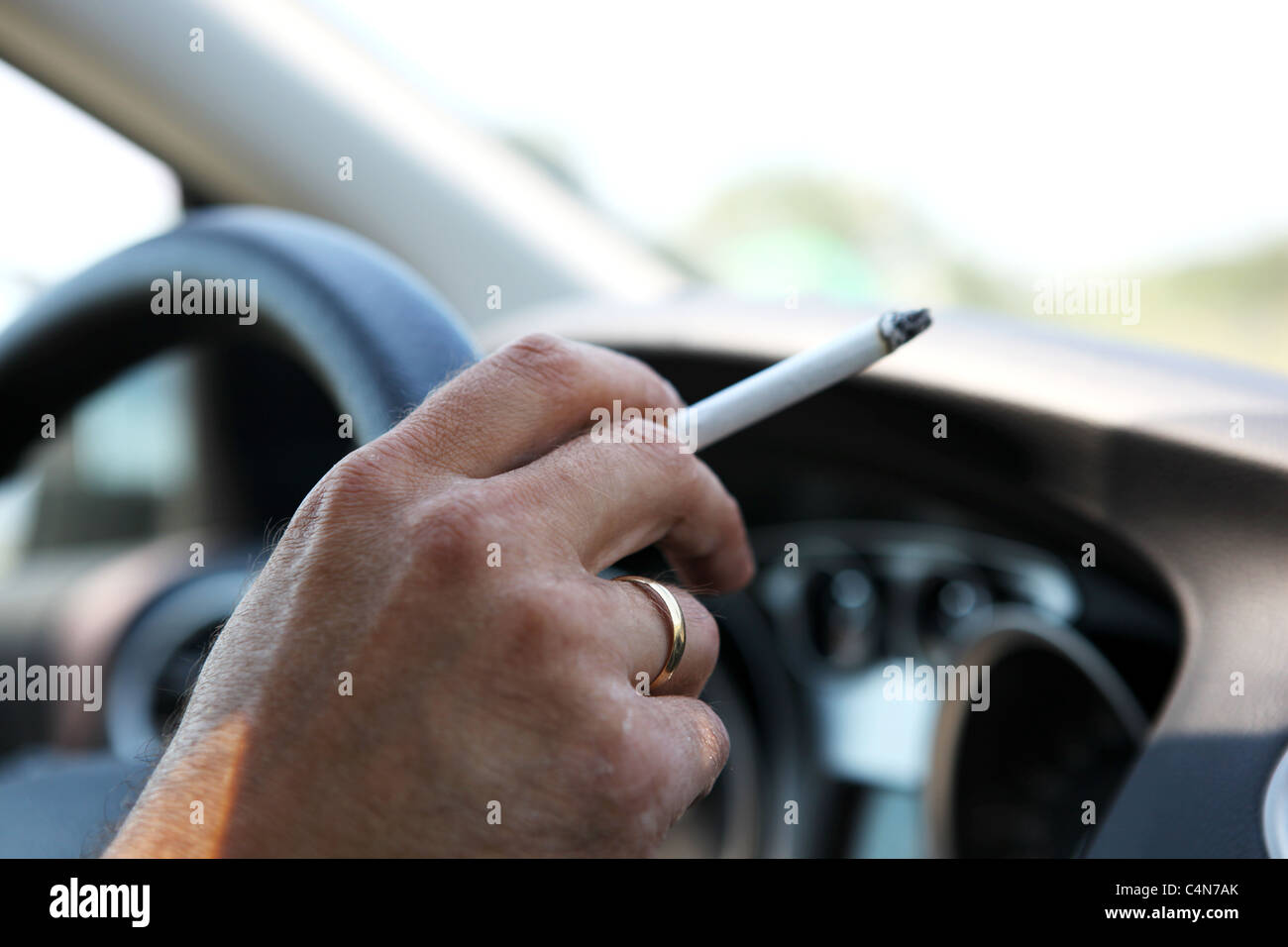 Car automobile smoking cigarette hi-res stock photography and images ...