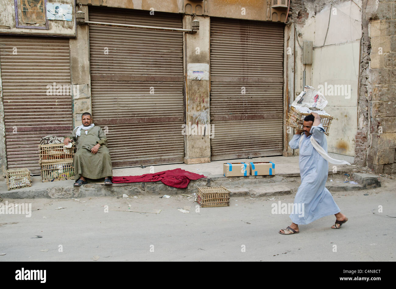 street scene in cairo old town egypt Stock Photo - Alamy