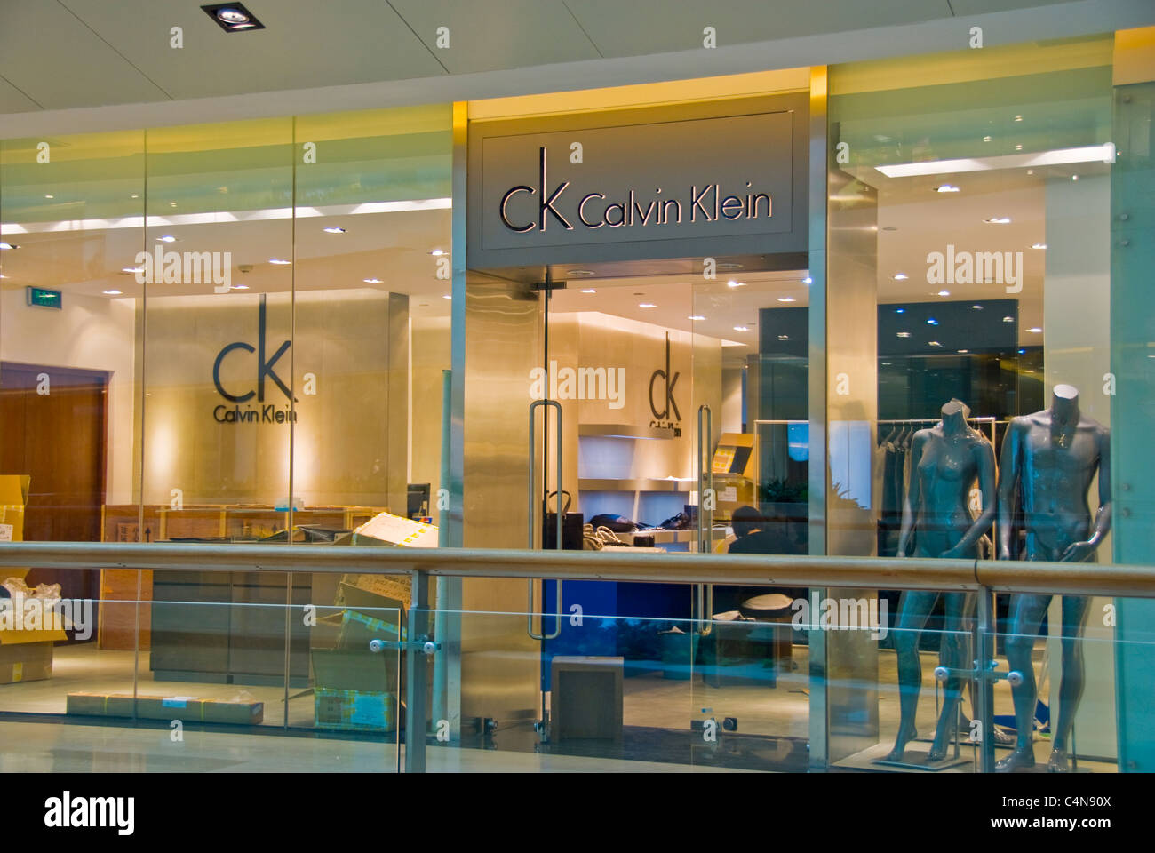 Beijing, China, Modern Shopping Center, Shop Front, Calvin Klein ...