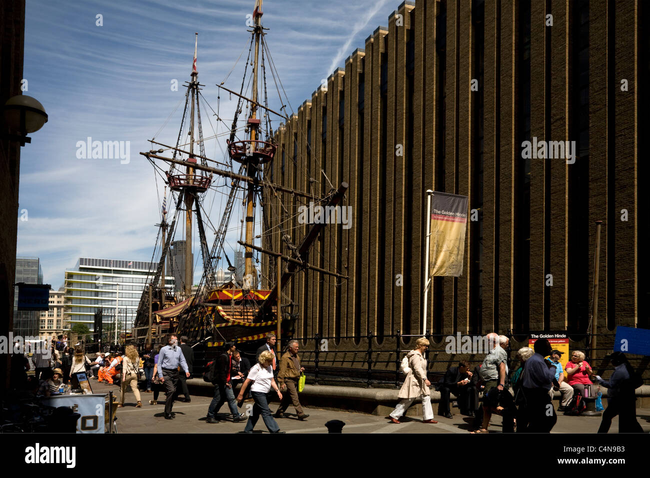 the golden hind st mary overie dock southwark london england Stock ...