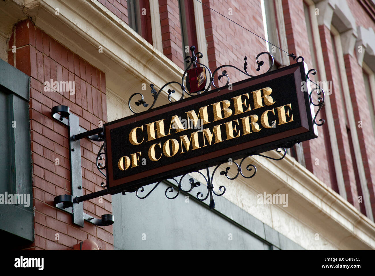Chamber of Commerce sign Stock Photo - Alamy