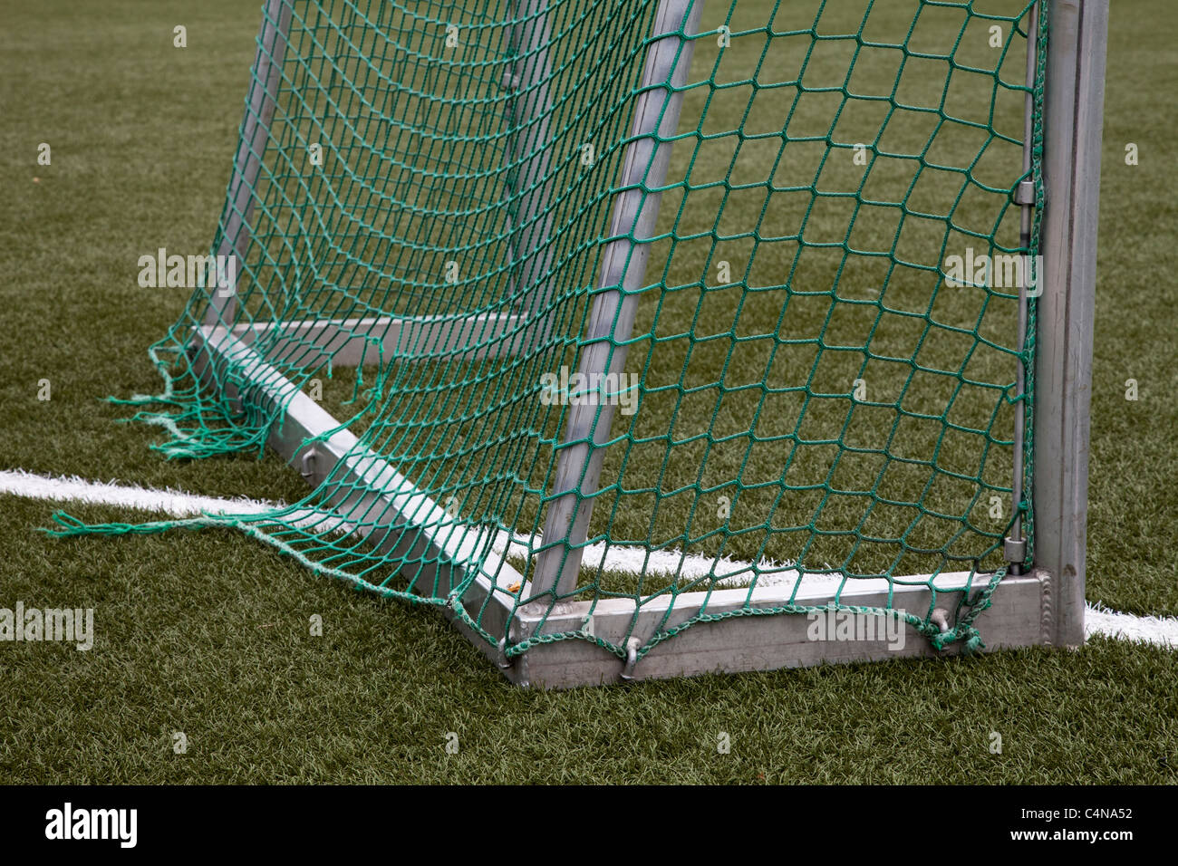 Detail of a goal on the line Stock Photo - Alamy