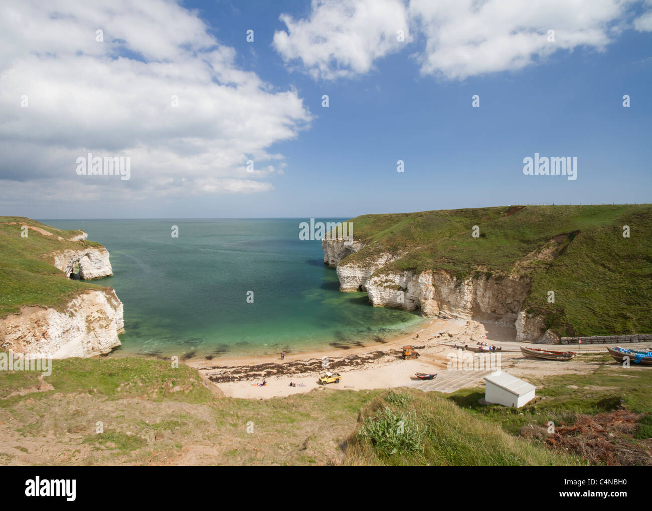 Flamborough head beautiful Yorkshire Coastline scenic coast Stock Photo ...