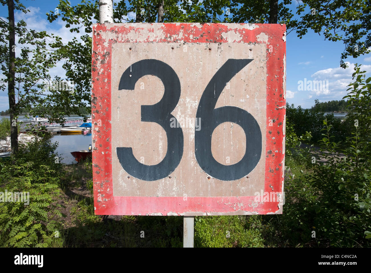 weathered old sign Stock Photo - Alamy