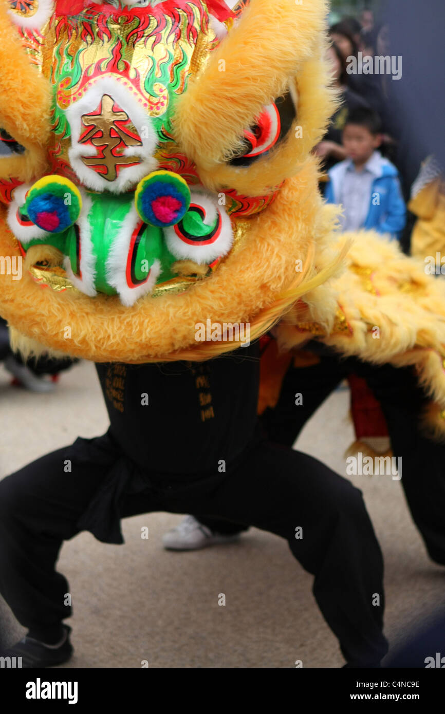 Dragon dancing at the London Hong Kong Dragon Boat festival, Royal ...