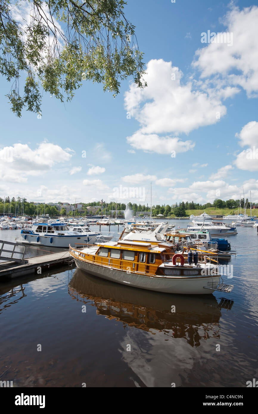 Harbour scene Lappeenranta Finland Stock Photo - Alamy
