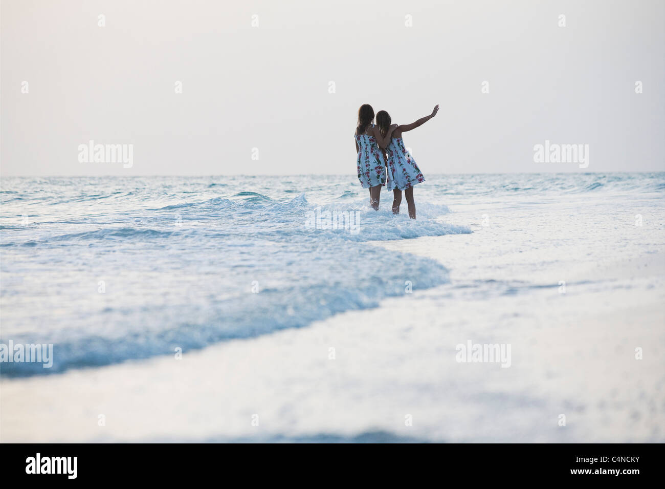 Girls wading in water hi-res stock photography and images - Alamy