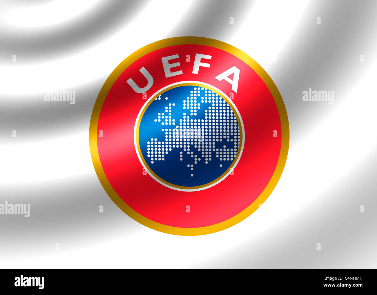 UEFA logo flag symbol football Stock Photo - Alamy