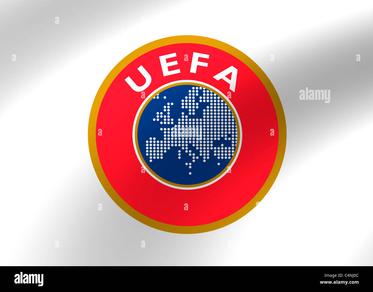 UEFA logo flag symbol football Stock Photo - Alamy