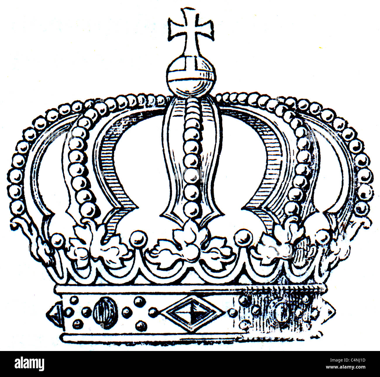 royal crown late 19 th century Stock Photo - Alamy