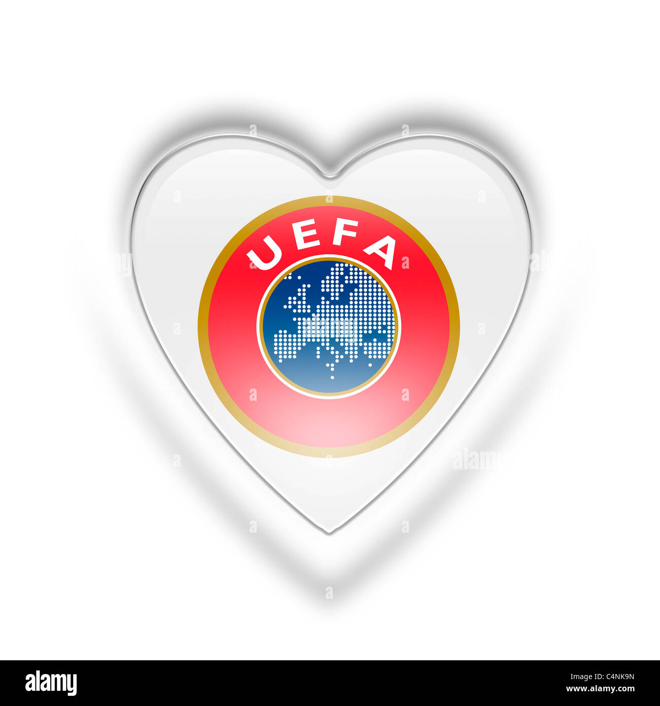 UEFA logo flag symbol football Stock Photo - Alamy