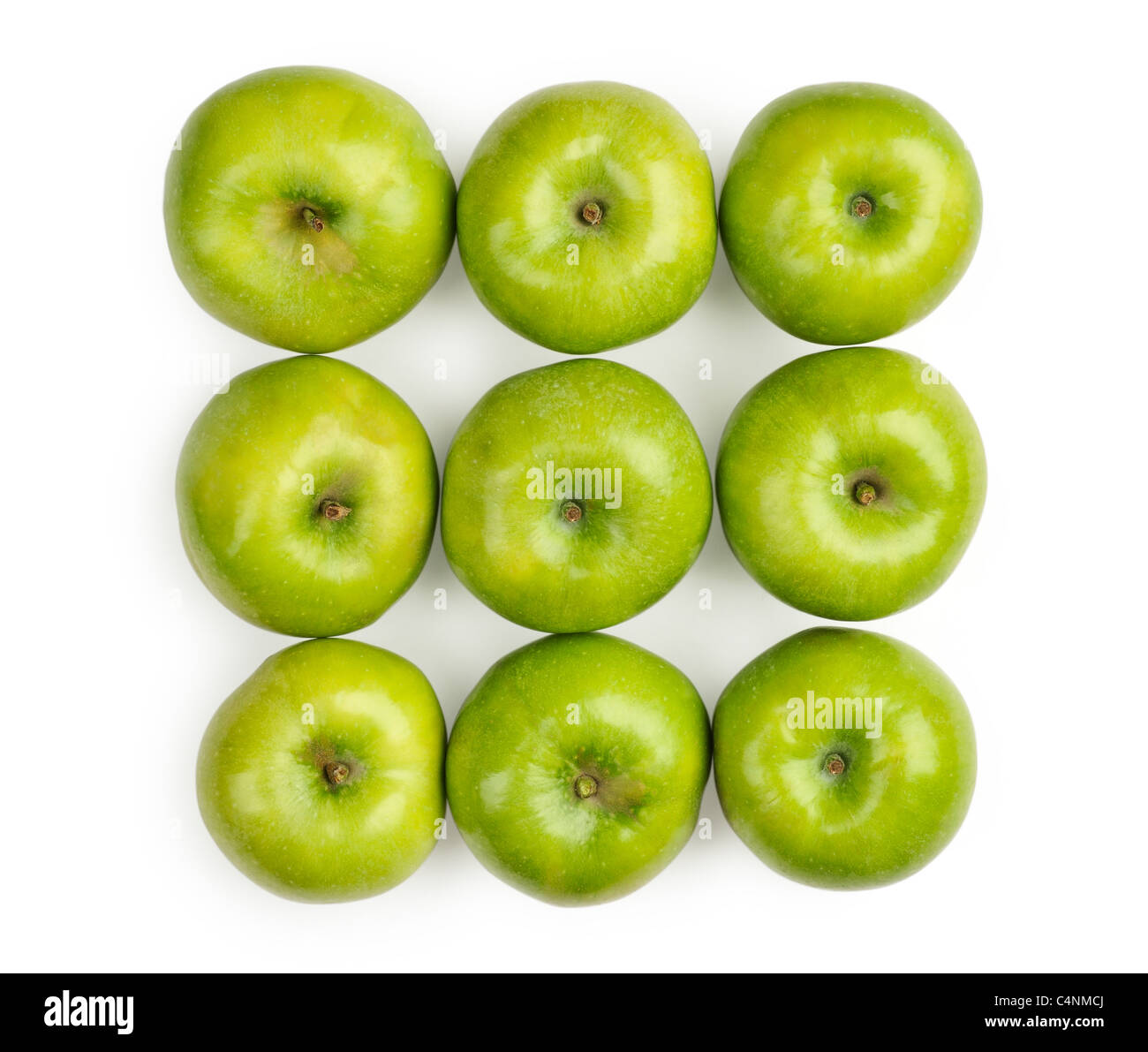 Green apple isolated over white background Stock Photo - Alamy