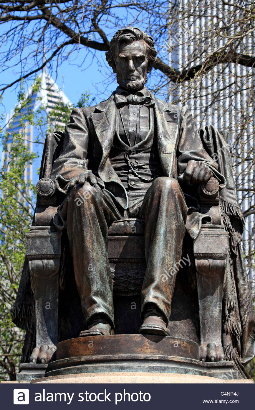 Chicago Illinois Statue Abraham Lincoln Stock Photos & Chicago Illinois ...