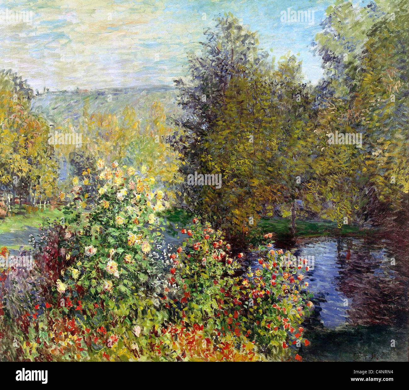 Claude Monet In His Garden