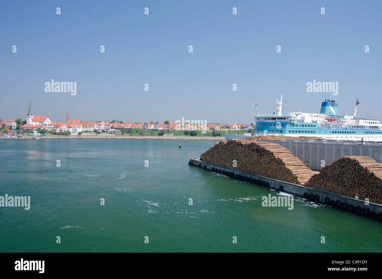 Denmark, Island of Bornholm, Ronne. The largest city on the island of ...