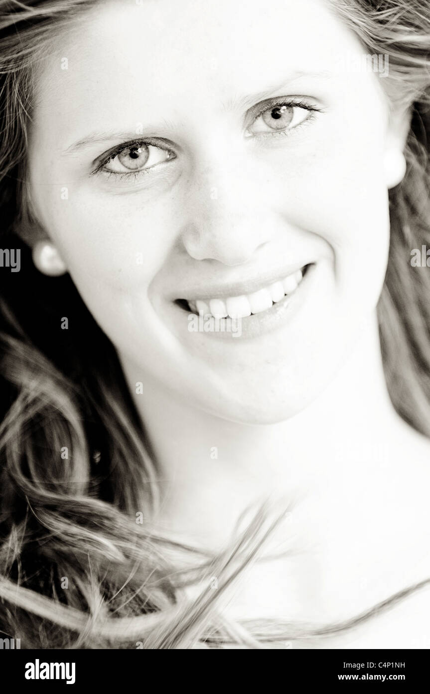 Female model studio shoot head shot Stock Photo - Alamy