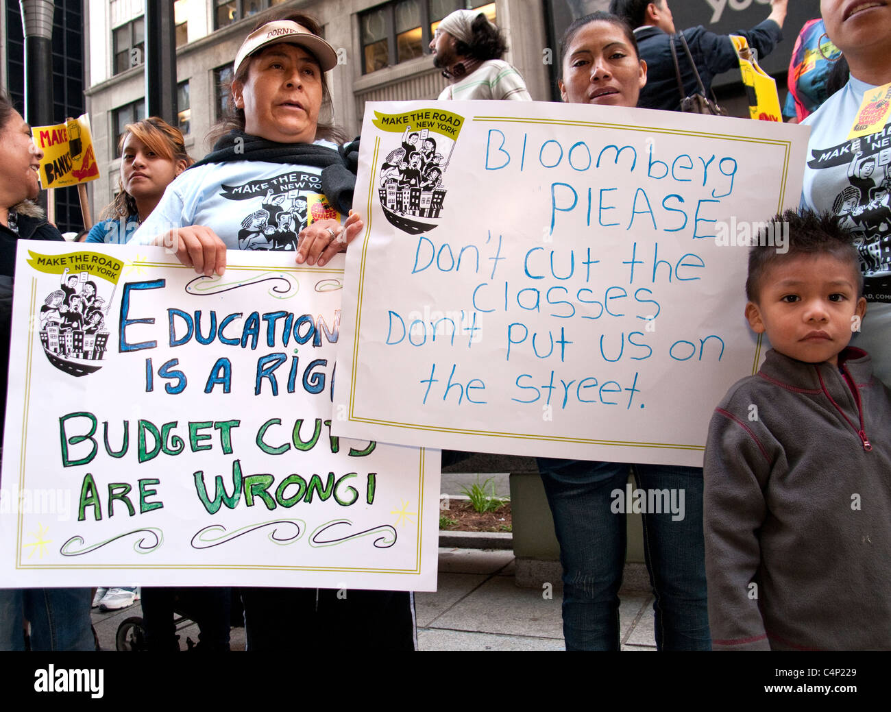 New York City, a protest against big banks, war, racial discrimination ...