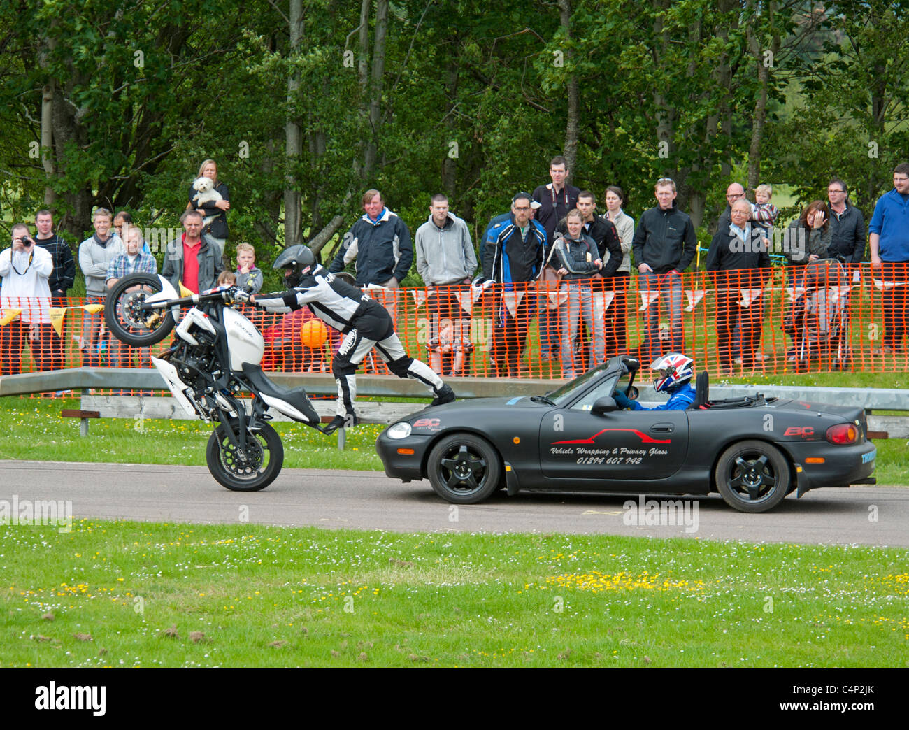 Scottish European and World Champion Motorcycle stunt rider Kevin ...
