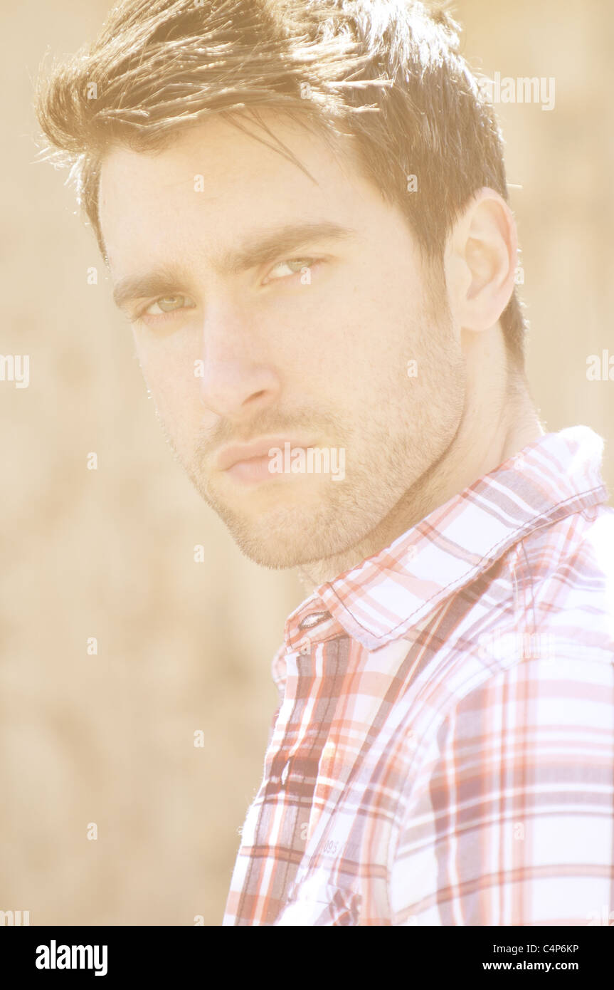 Street fashion shoot with male model Stock Photo - Alamy