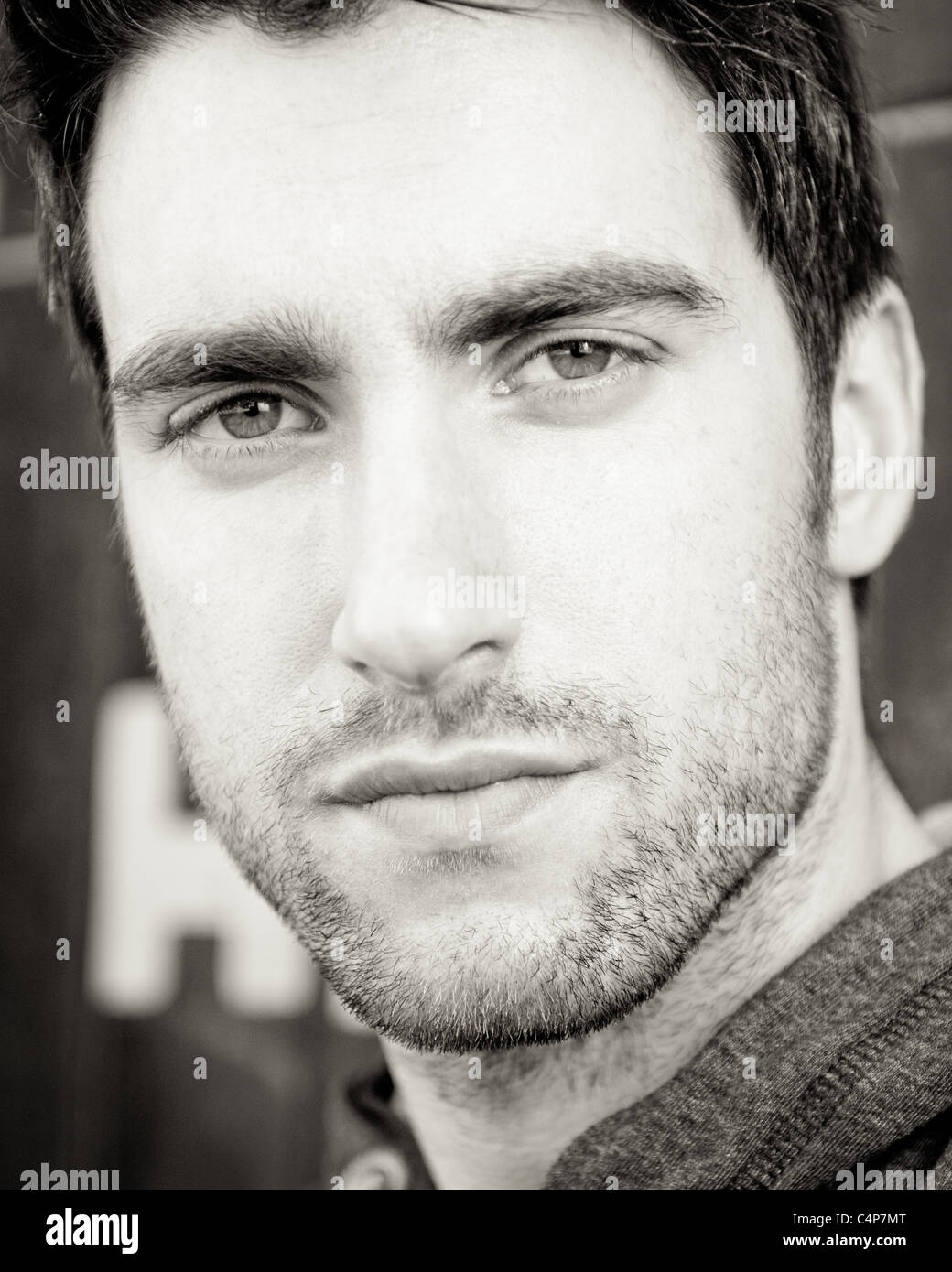 Street fashion shoot with male model Stock Photo - Alamy