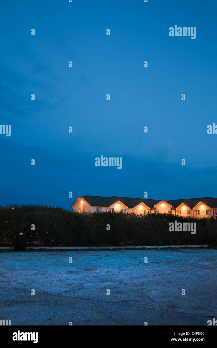 Homes in the evening Stock Photo - Alamy