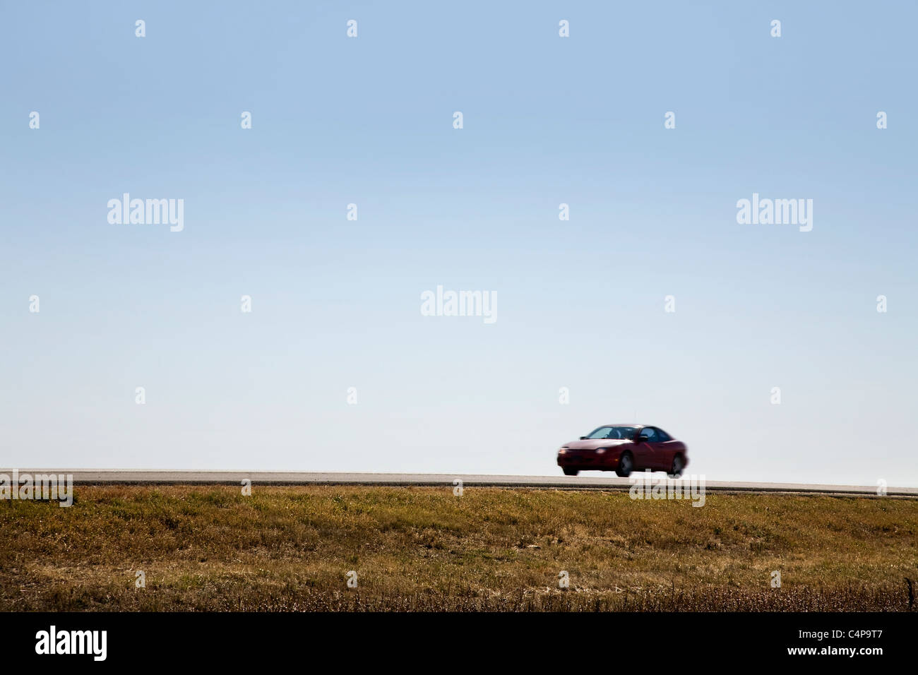 Car driving on highway Stock Photo - Alamy