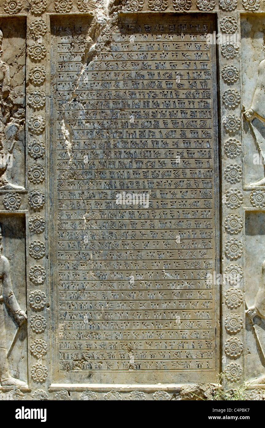 Bas-reliefs - Ruins of the Persian empire Persepolis (Iran Stock Photo ...