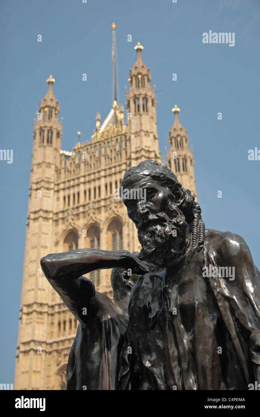 "The Burghers of Calais" (Auguste Rodin) sculpture in Westminster ...