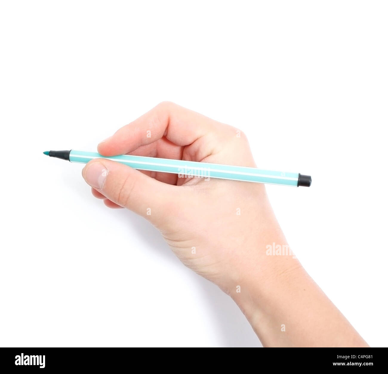 Hand pen blue drawing hi-res stock photography and images - Alamy