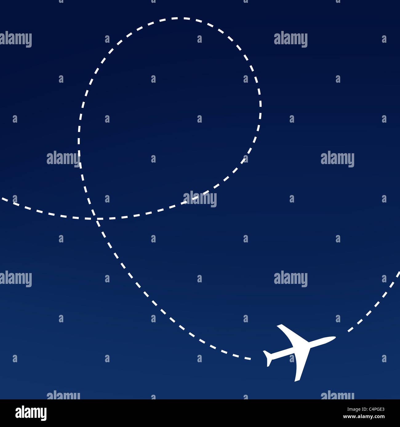 Airplane route hi-res stock photography and images - Alamy