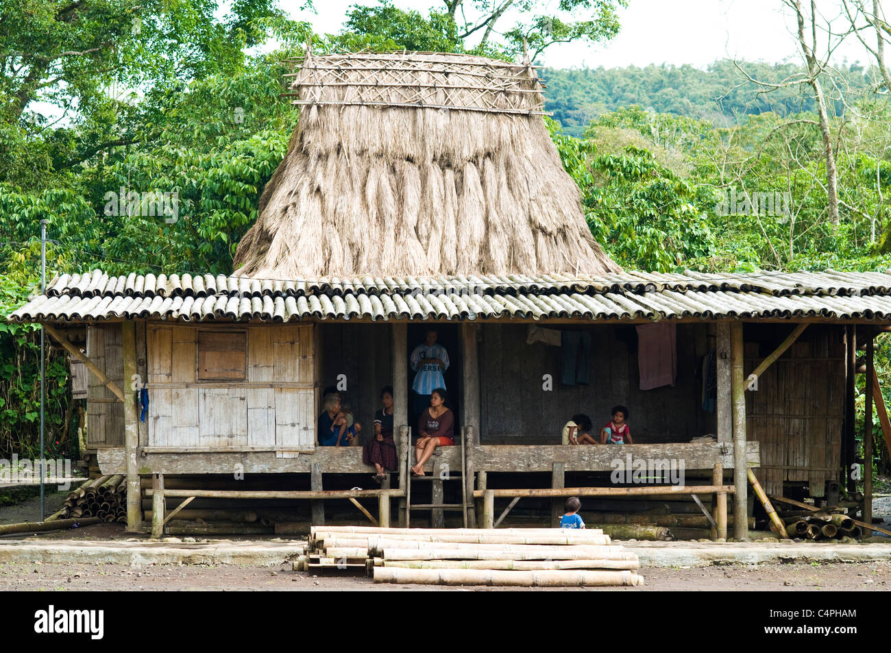 Kampung Wogo bajawa flores indonesia Stock Photo - Alamy