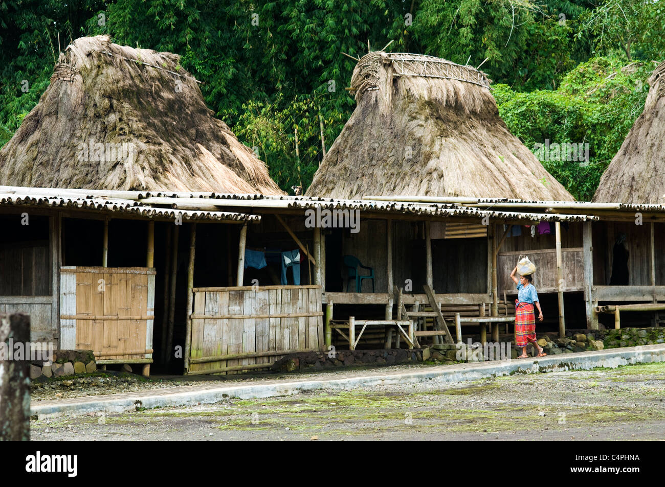 Kampung Wogo bajawa flores indonesia Stock Photo - Alamy