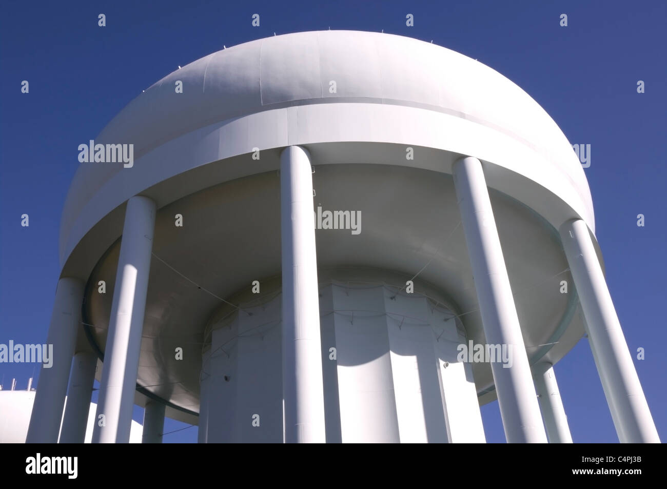 tall spherical steel water tower in highland park minnesota Stock Photo ...