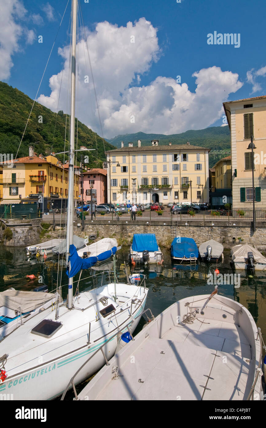 Harbor, Dongo, Como lake, Italy Stock Photo - Alamy