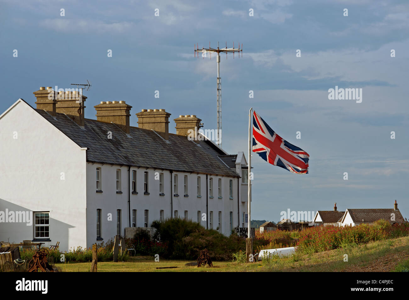 Former coastguard cottages now privately owned, Shingle Street, Suffolk ...