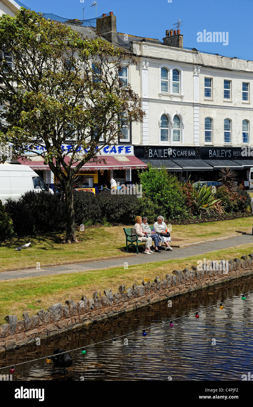 dawlish water also known as the brook runs through the town and goes ...