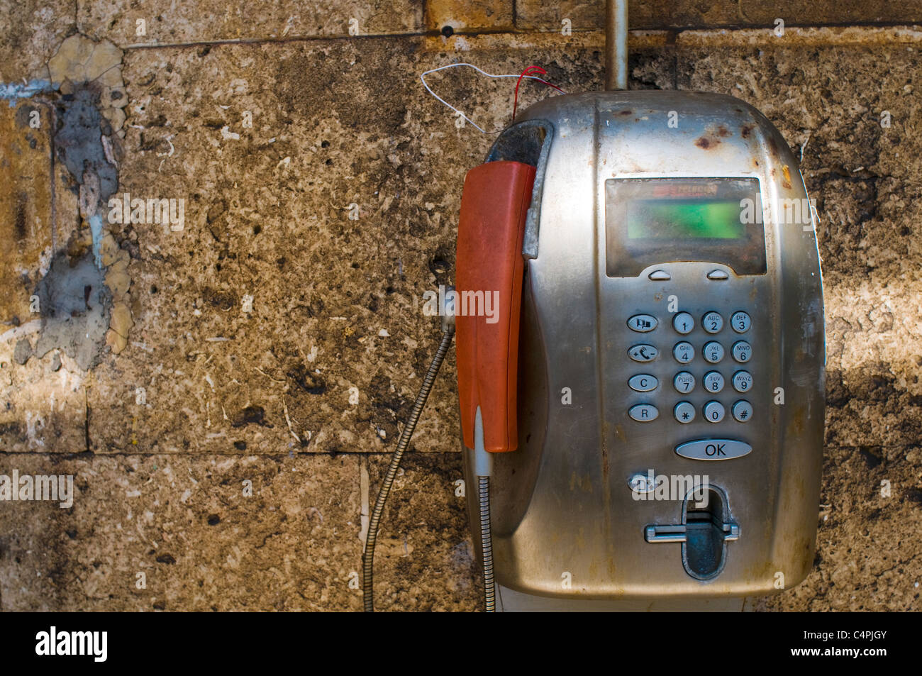Payphone, Cinque Terre, Italy Stock Photo - Alamy