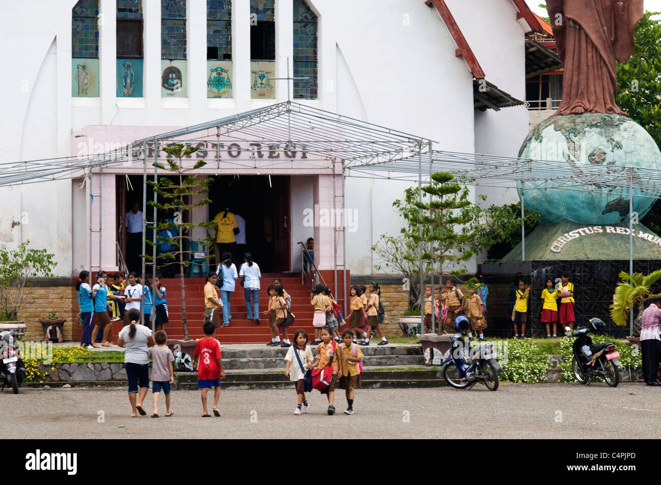 Mass at Cathedral ende flores indonesia Stock Photo - Alamy