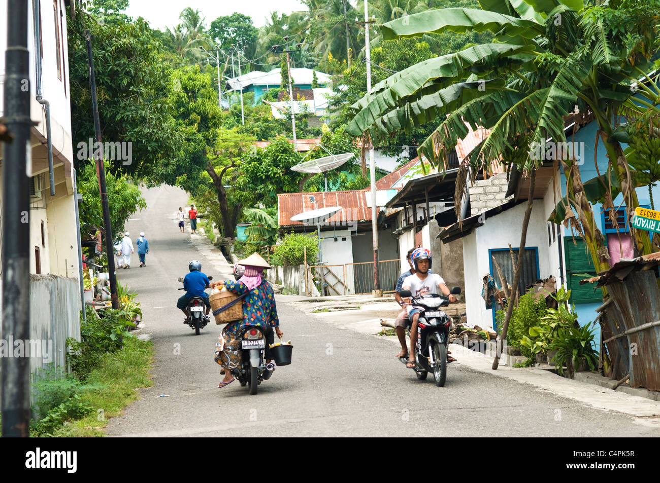 Street scene ende flores indonesia Stock Photo - Alamy