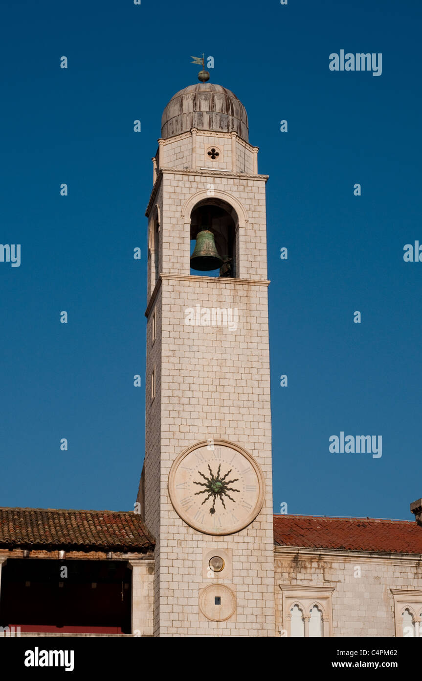 City Bell Tower, Dubrovnik, Croatia Stock Photo - Alamy