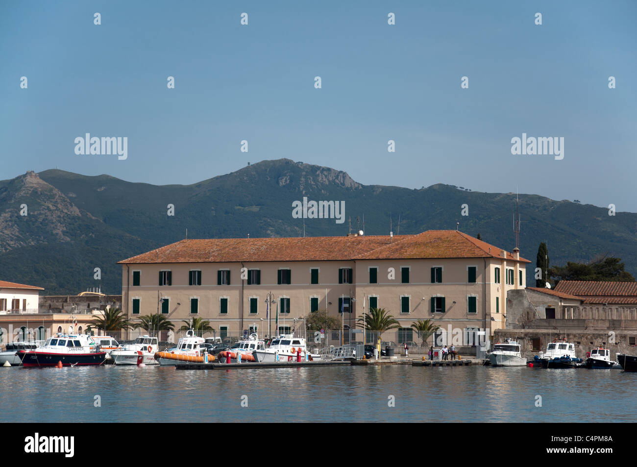 Portoferraio isle island tuscany town fortress hi-res stock photography ...