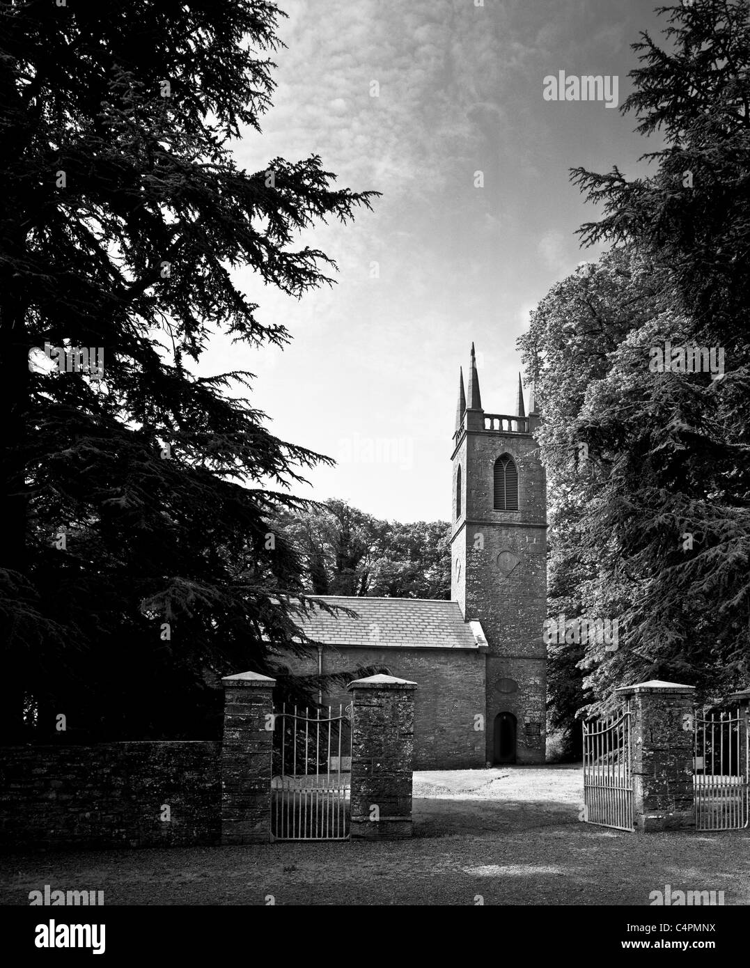 English church spires Black and White Stock Photos & Images - Alamy