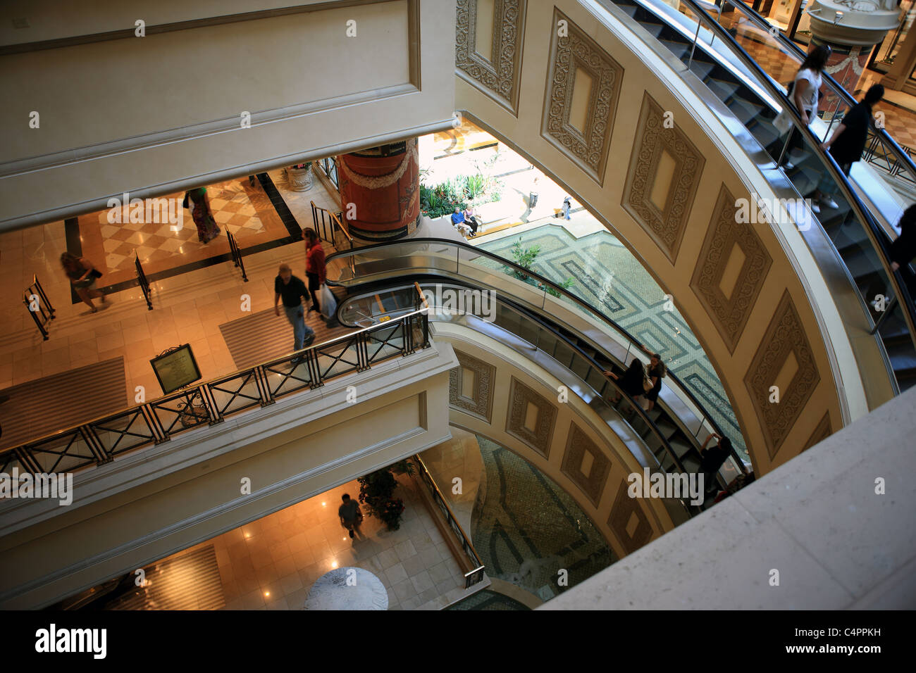 Forum shops inside Caesars Palace in Las Vegas Stock Photo - Alamy