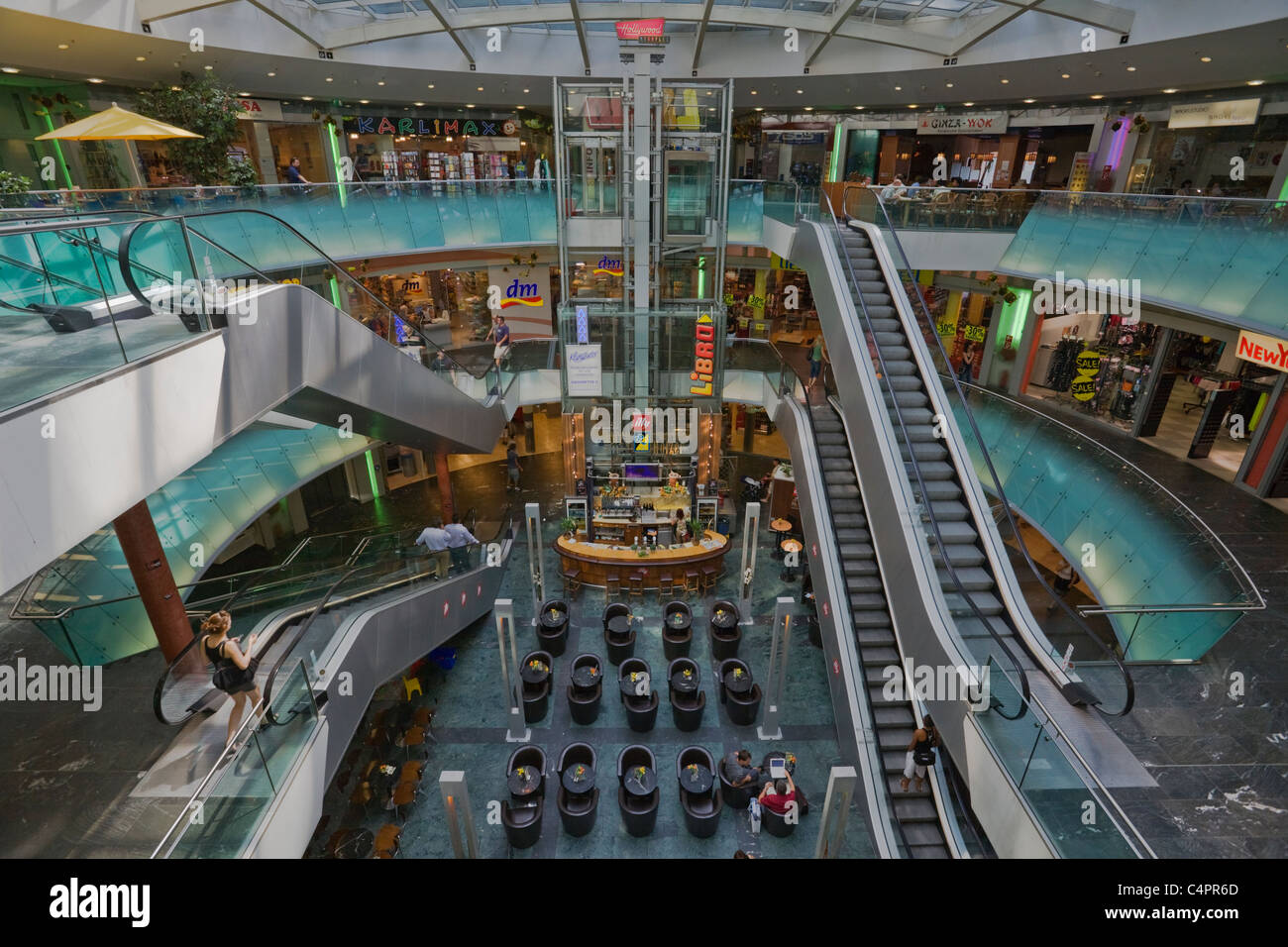 Interior of Shopping Centre, Gasometer City, Vienna, Austria Stock ...