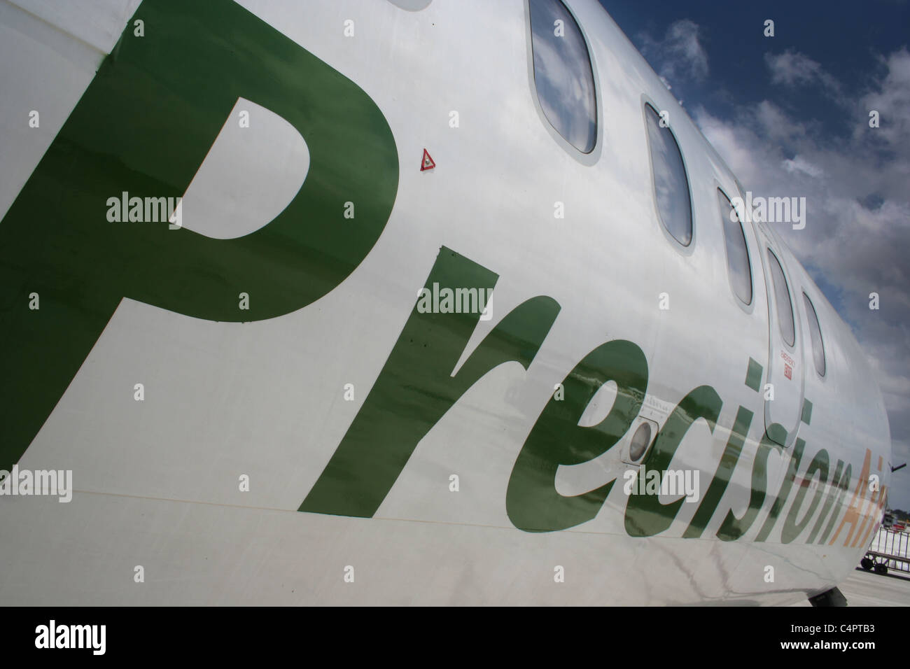 Precision Airways Airline Logo Plane Sign Stock Photo - Alamy