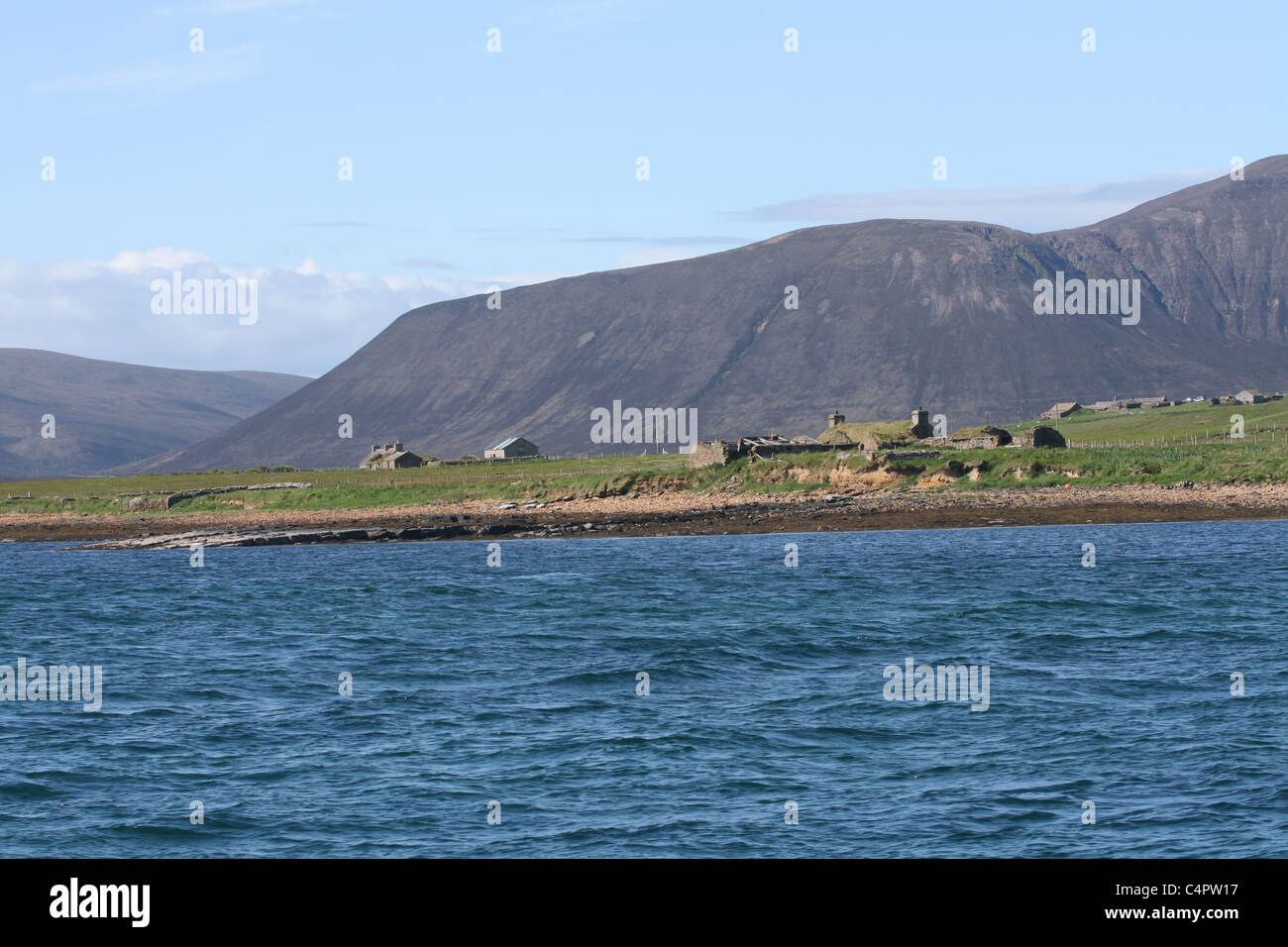 Graemsay with hills of Hoy Orkney Scotland May 2011 Stock Photo - Alamy