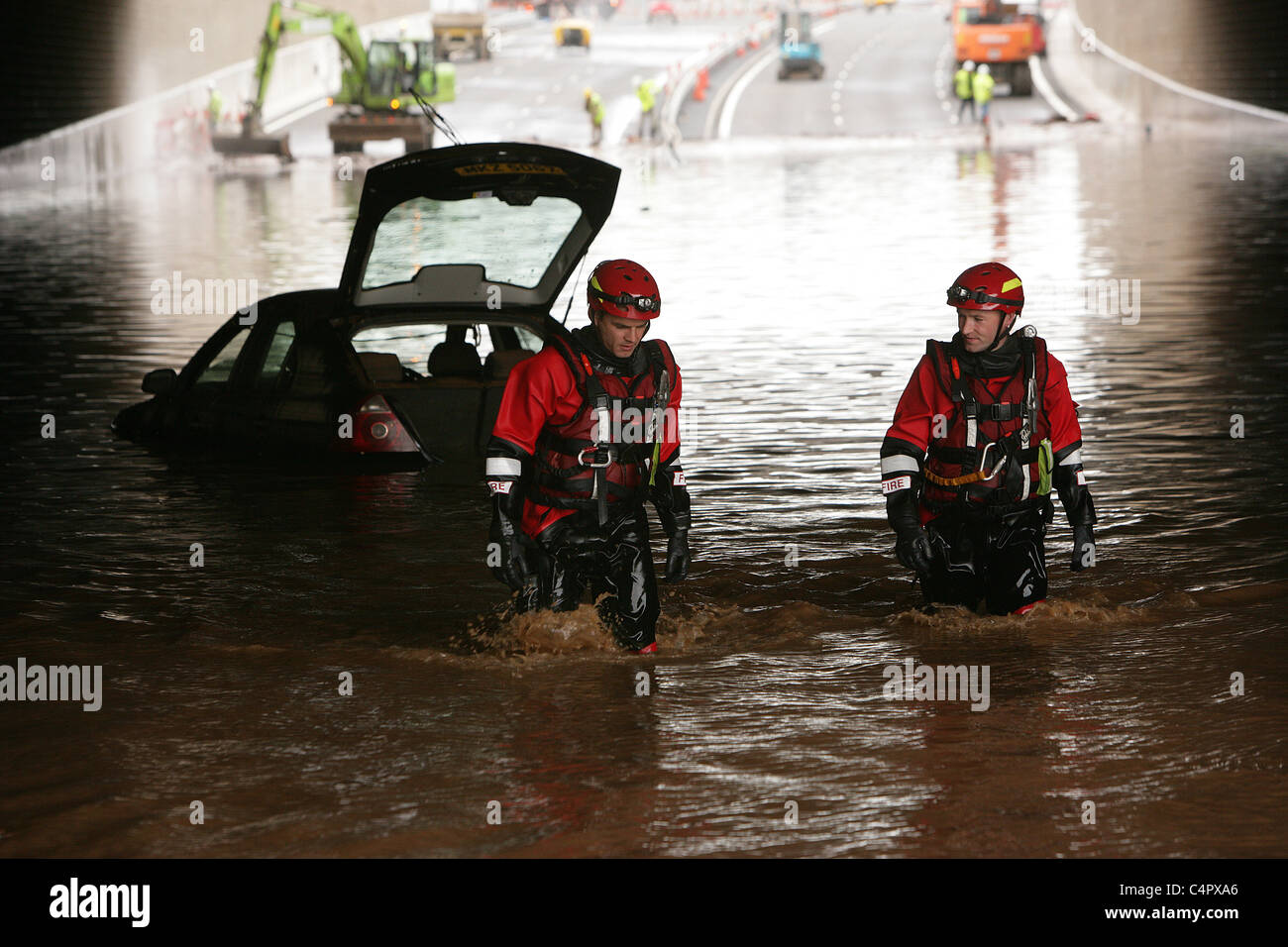 The Westlink road in Belfast, Northern Ireland is a dual carriageway ...
