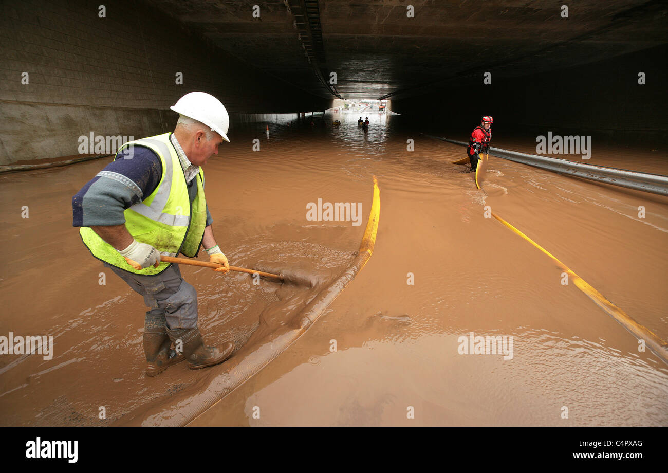 The Westlink road in Belfast, Northern Ireland is a dual carriageway ...